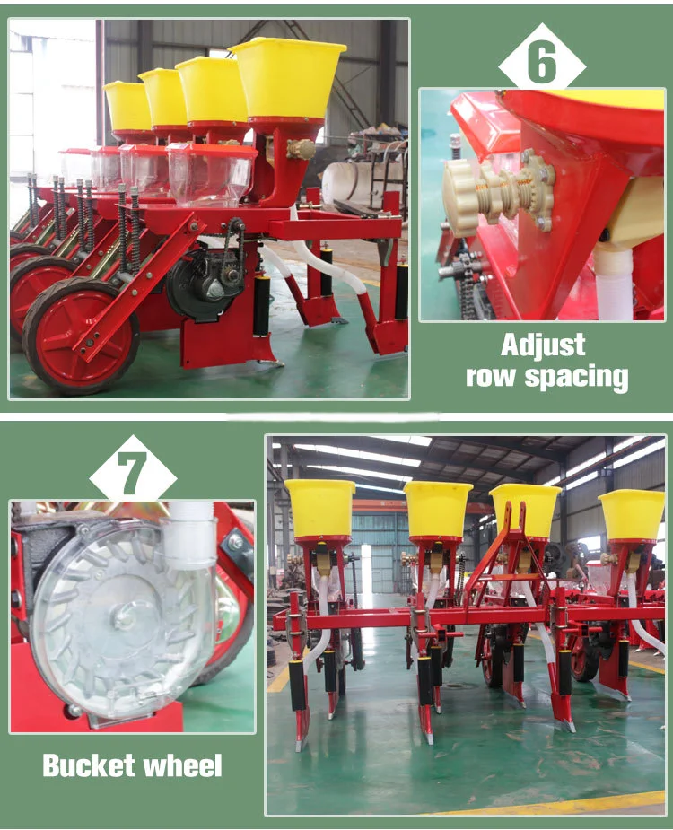 Mounted Tractor Seeder Wheel Tractor Corn Seeder 2 Row Corn Planter ...