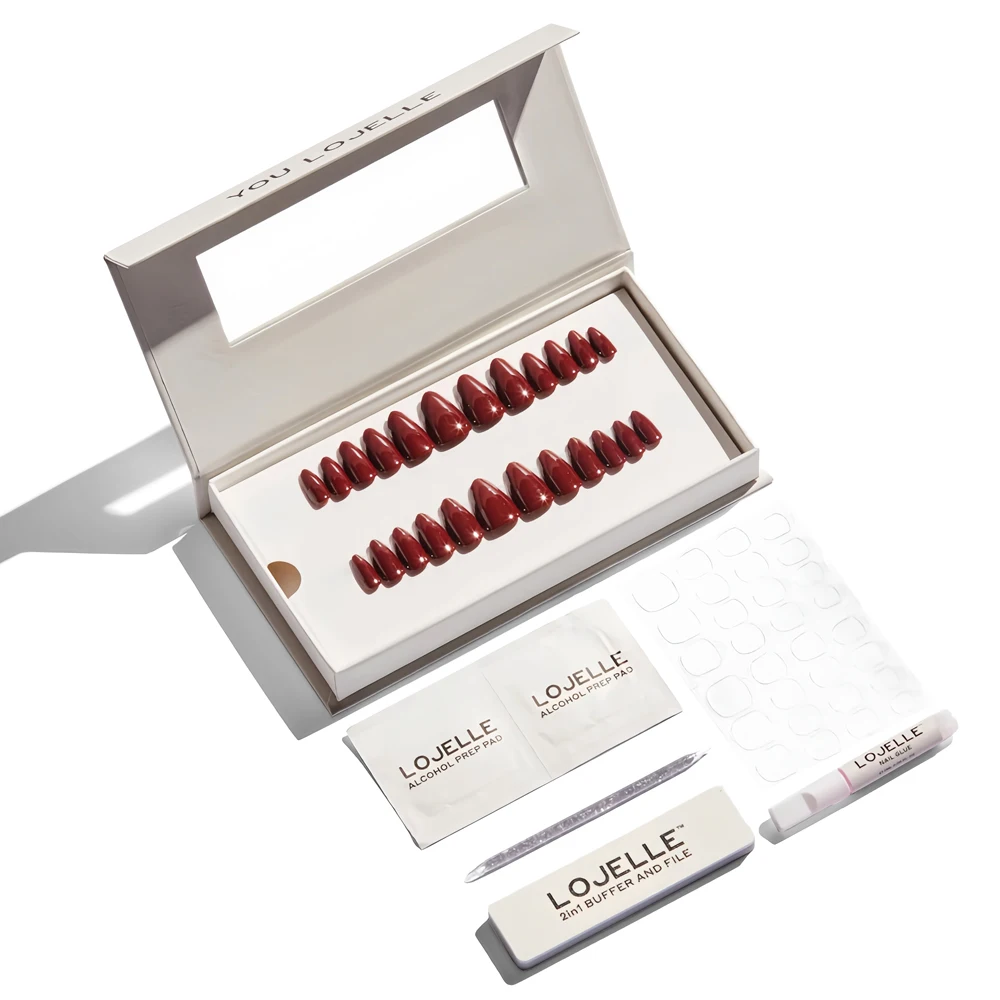 Custom Logo Luxury Empty Fake Artificial Presson Press on Nail Tip ...