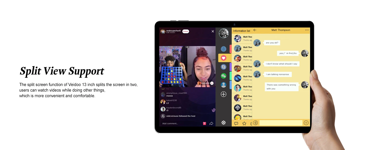 Veidoo 13 Inch Tablet Business 8gb 256gb Octa Core Phablet 2160 X 1440 ...