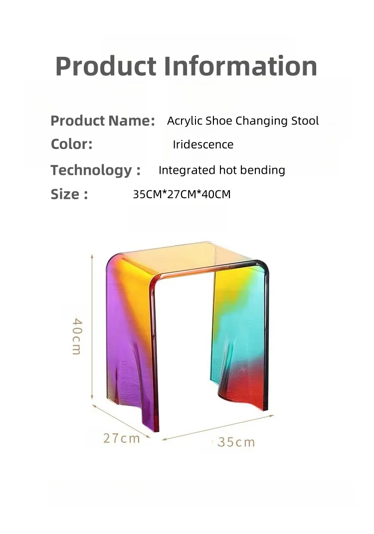 Nordic Acrylic Stools Minimalist Modern Dining Chairs Shoe Changing ...