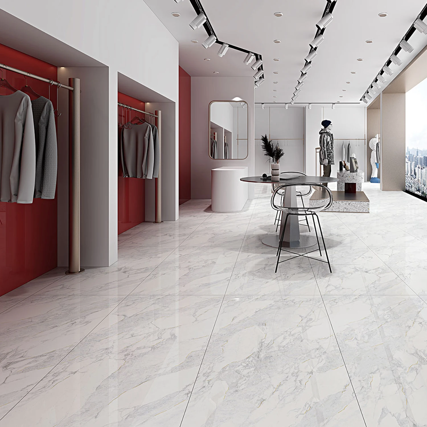 Gloss Porcelain Polish Glazed Slab Marble Flooring Tile 750x1500 Floor ...