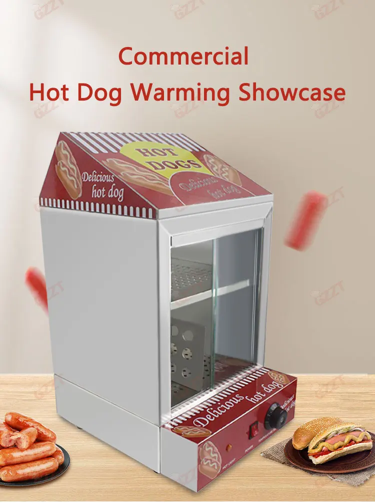 Commercial Electric Hot Dog Warming Machine Hamburger Warmer Showcase ...