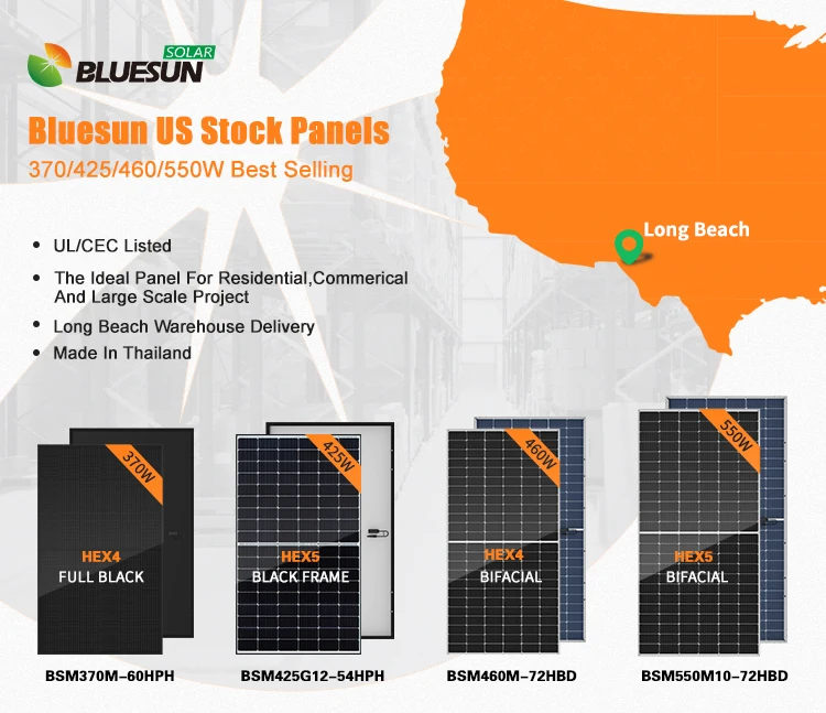 Bluesun USA Warehouse 550w Monocrystalline Solar Panel 550 Watt 460w ...