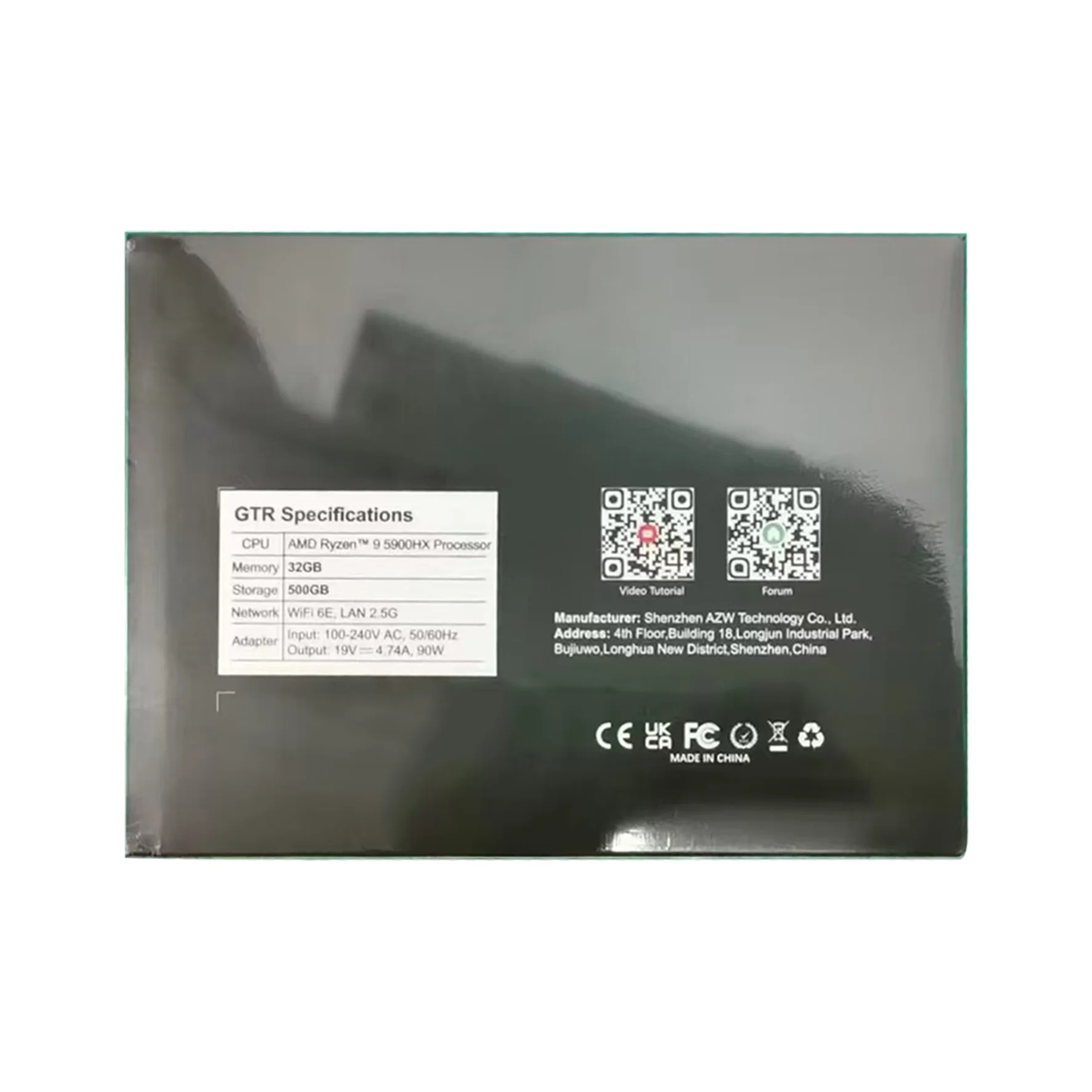 Sengston Gtr5 5900hx 8c/16t 7nm Cpu High-end Mini Pc 32gb Ddr4 500gb ...