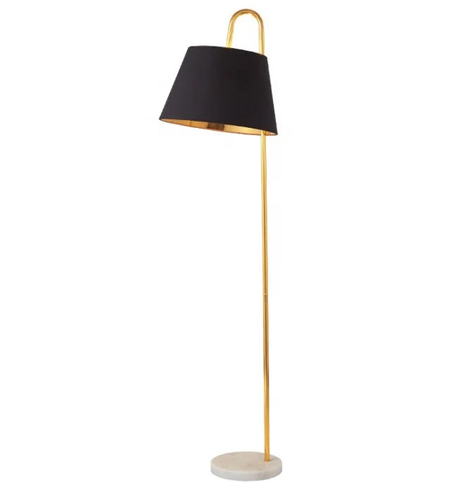 Modern Artificial Marble Base Chromed Iron Luxury Floor Lamp Studio ...