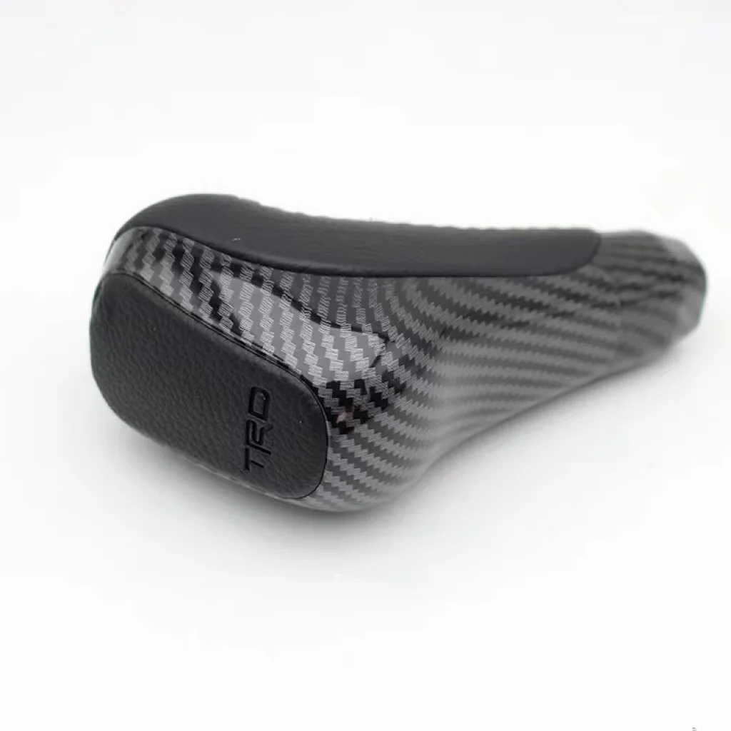 Ptr57-34141-02 Carbon Fiber Leather Shift Knob Ptr573414102 For Toyota ...