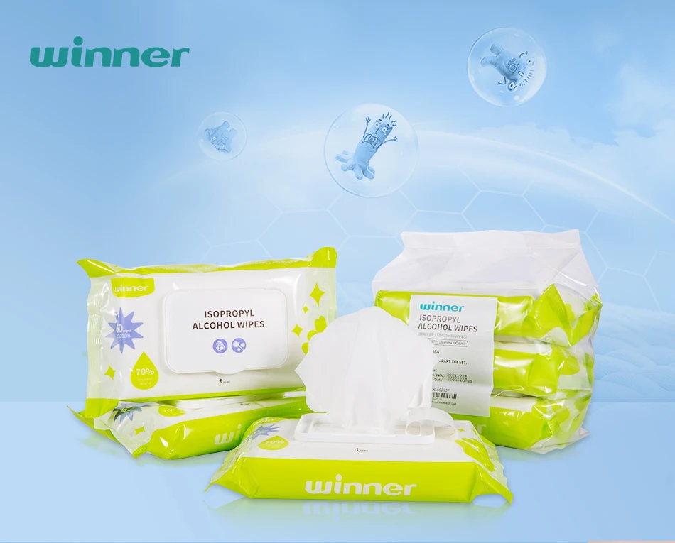 Winner Private Label Disposable Isopropyl Alcohol Cleaning Wipes ...