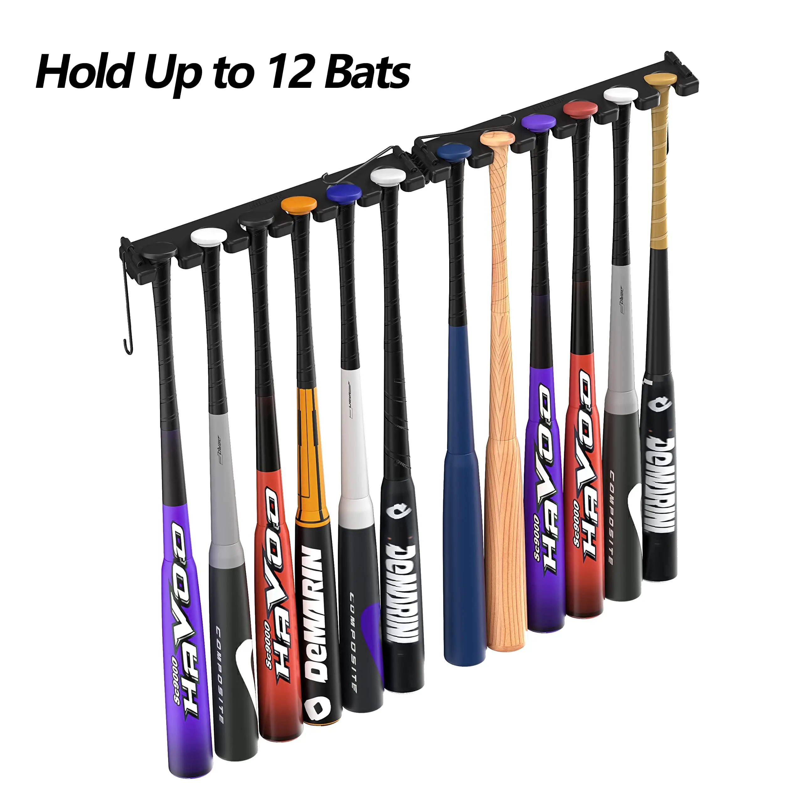 Baseball Bat Rack Dugout Organizer Bat Holder For Storage 12 Bats ...