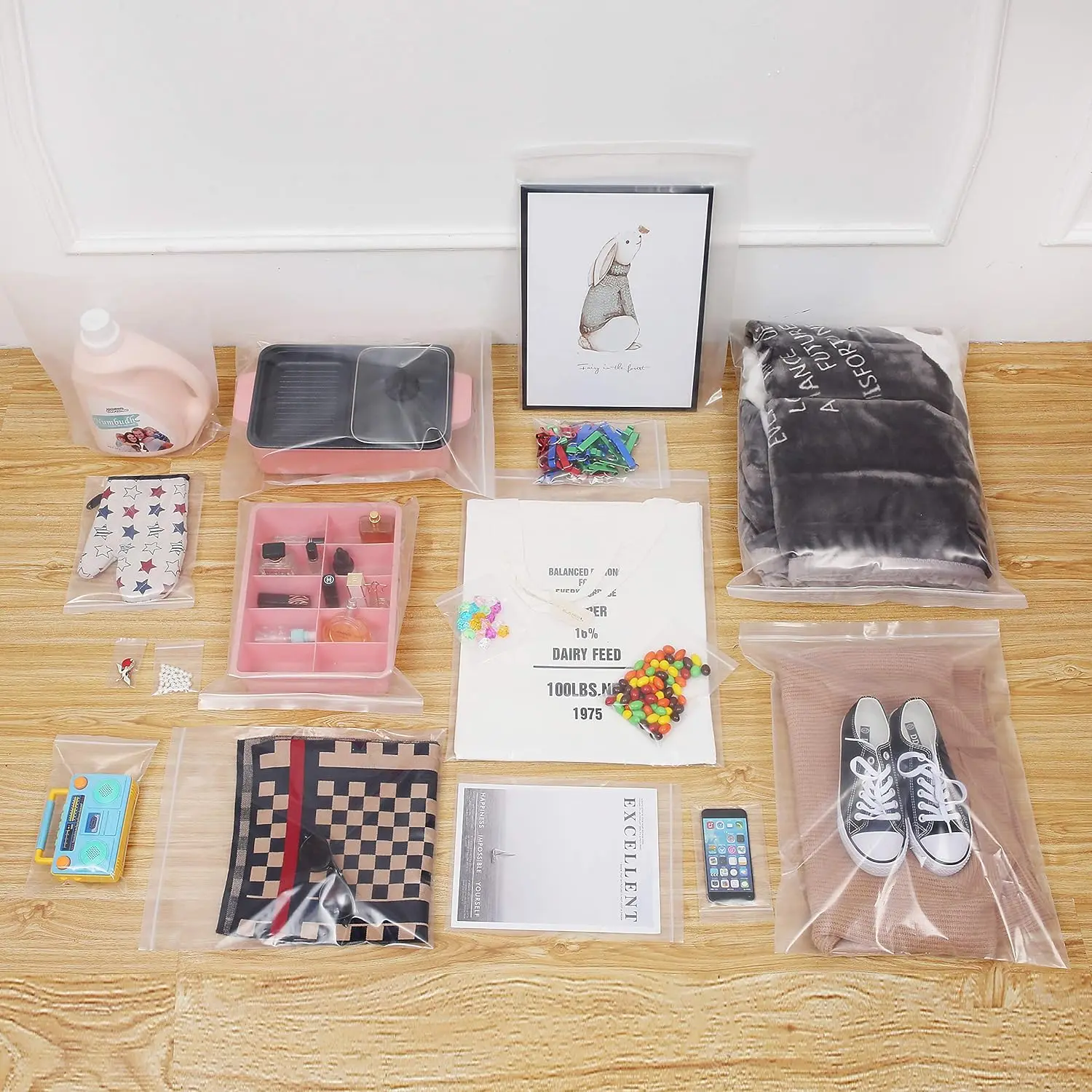 LDPE Mini Pocket 4 X 6 Cm Poly Plastic Zip Lock Bag with Zipper for ...