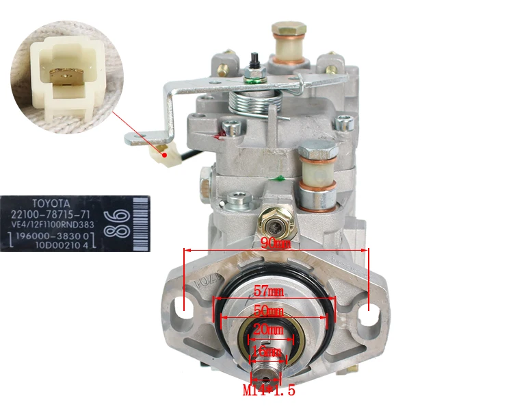 Fuel Injection Pump Assembly 22100-78722-71 For Toyota Forklift 7f 8f 2z Diesel Engine - Buy ...