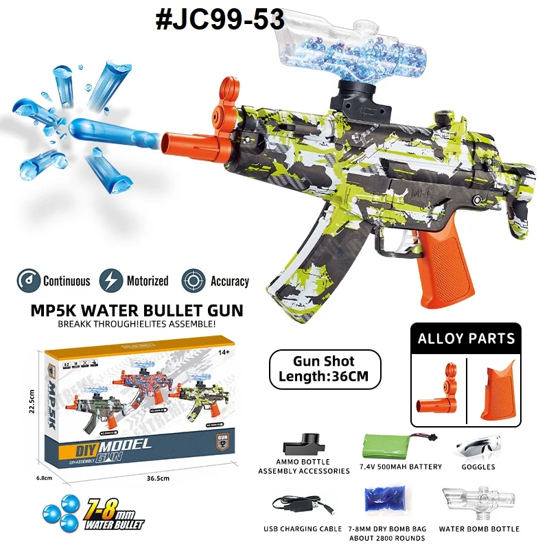 Gell Blaster Splatter Ball Gun M416 Automatic Electric Gel Gelblaster ...