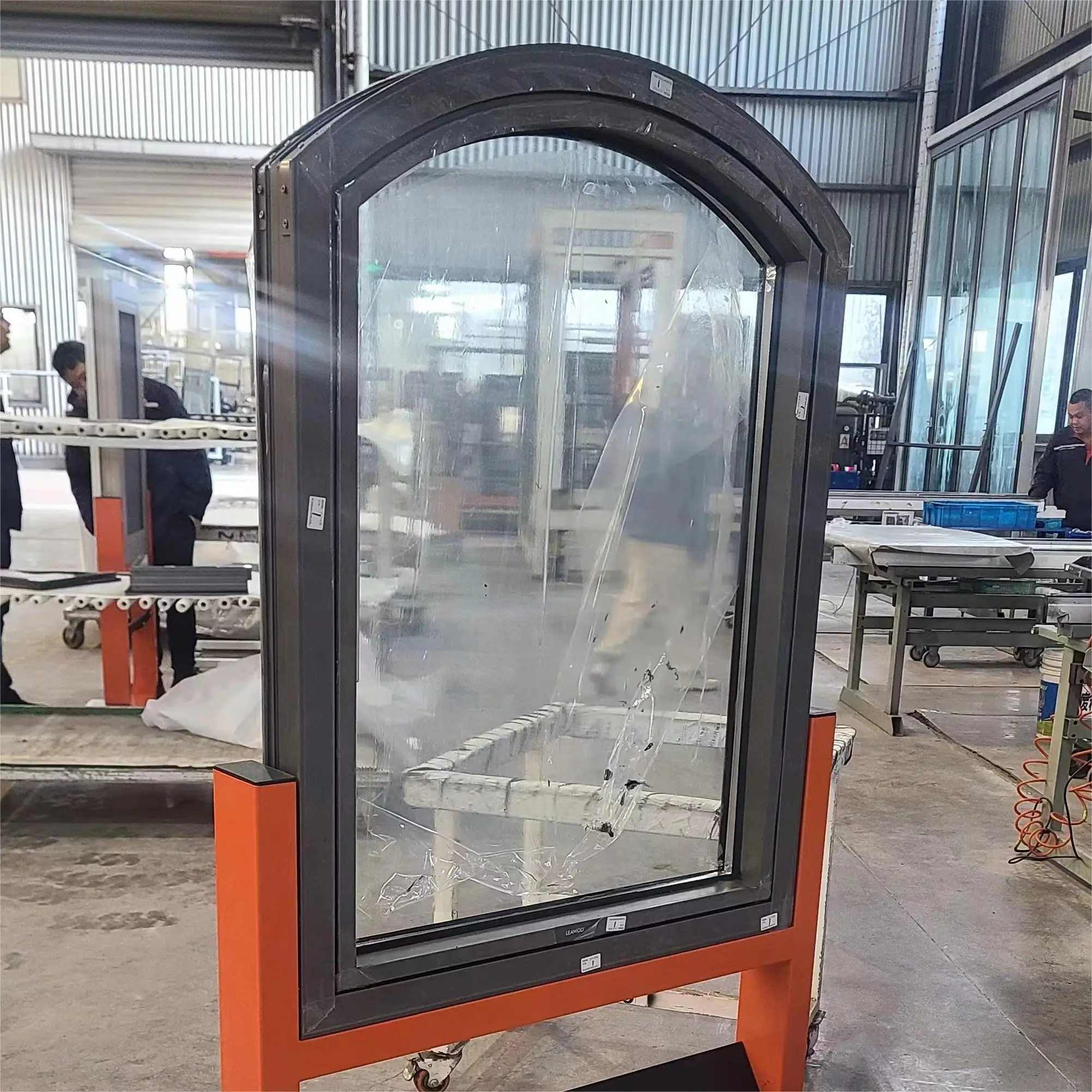 Aluminum Arch Casement Smart Window for Home Slim Frame Seamless ...