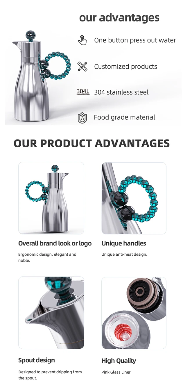 700ml Dallah Arabic Coffee Pot - Customized Thermos Flask