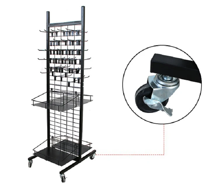 Retail Shop Grocery Store Supermarket Metal Double Sided Display Stand ...