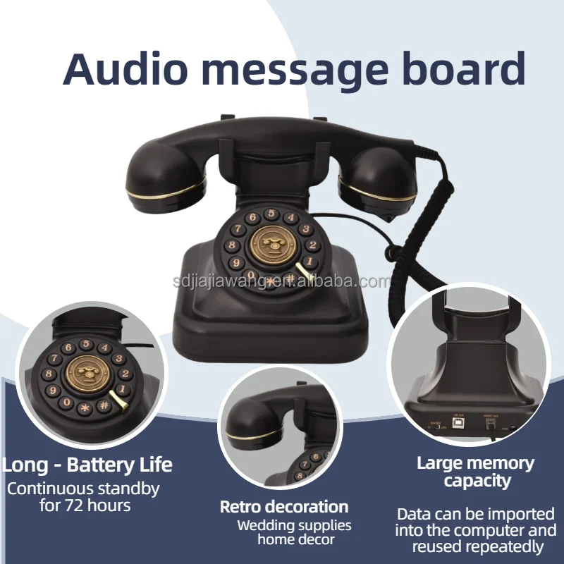 Vintage Audio Message Book - Antique Telephone Wedding Gift