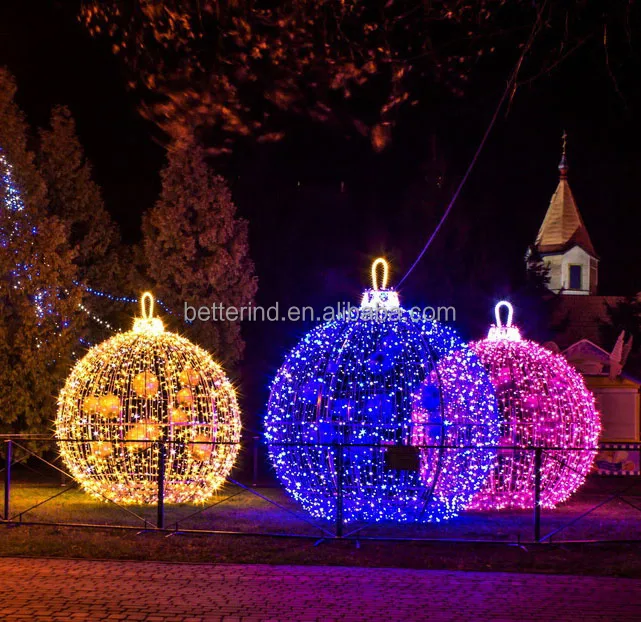 Waterproof LED Christmas Balls - Perfect for Outdoor Decor