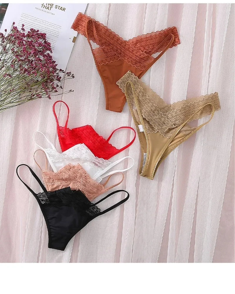 Sexy Panties Ladies Briefs Women Underwear Lace Thong Seamless Soft ...