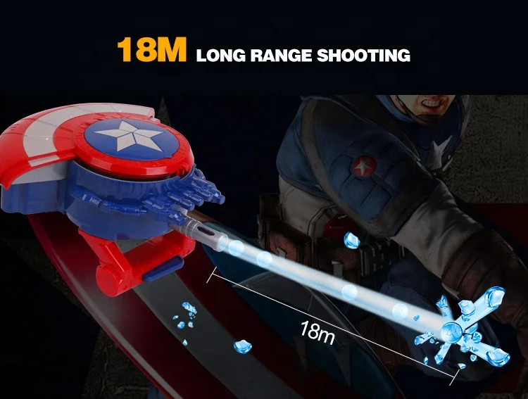 Captain Style America Shield Blaster Reveal Blaster Gel Water Gun - Buy ...