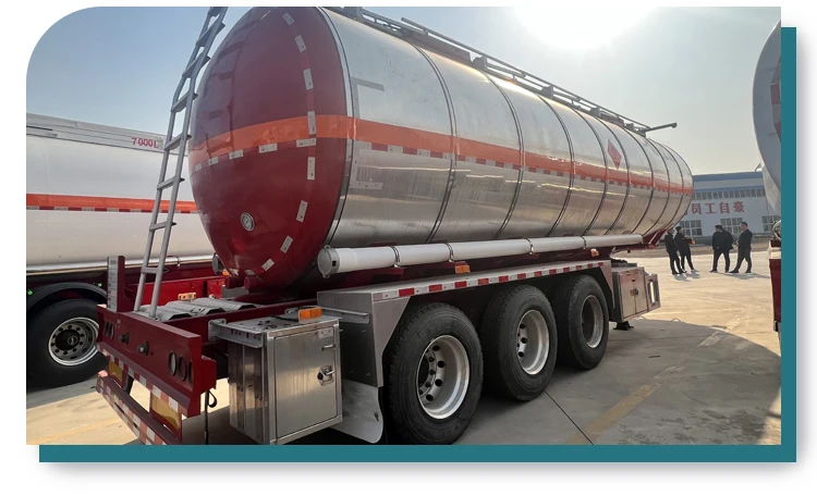 Oil Tanker 40ft 20ft Flatbed Chassis 70 Ton Stainless Steel