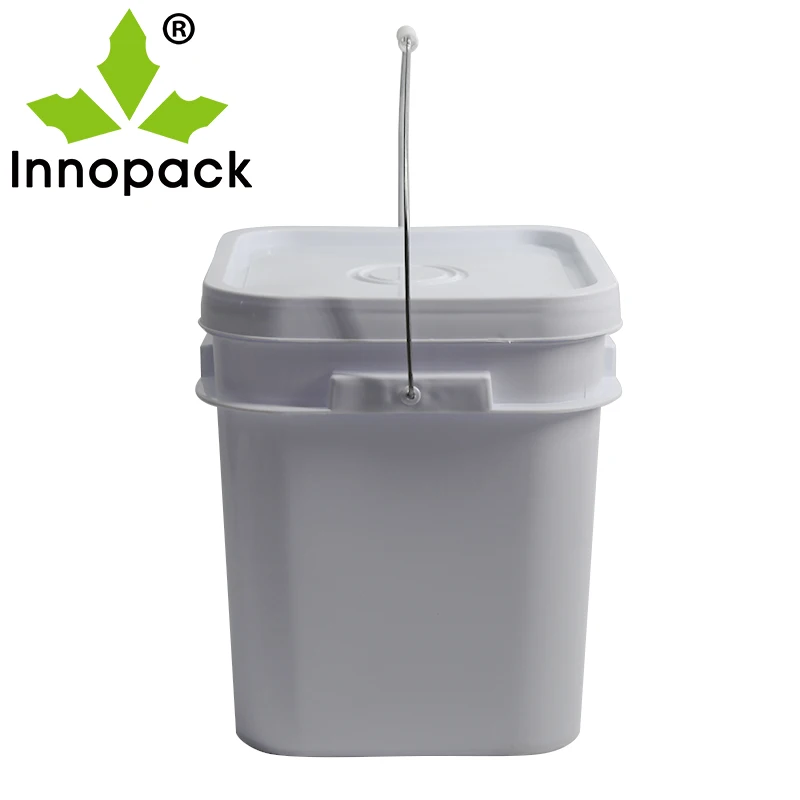 25 liter 6.5gallon Square Rectangular Food Grade Plastic Bucket With ...