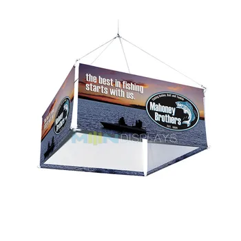 Trade show exhibition ceiling hanging banner tension fabric