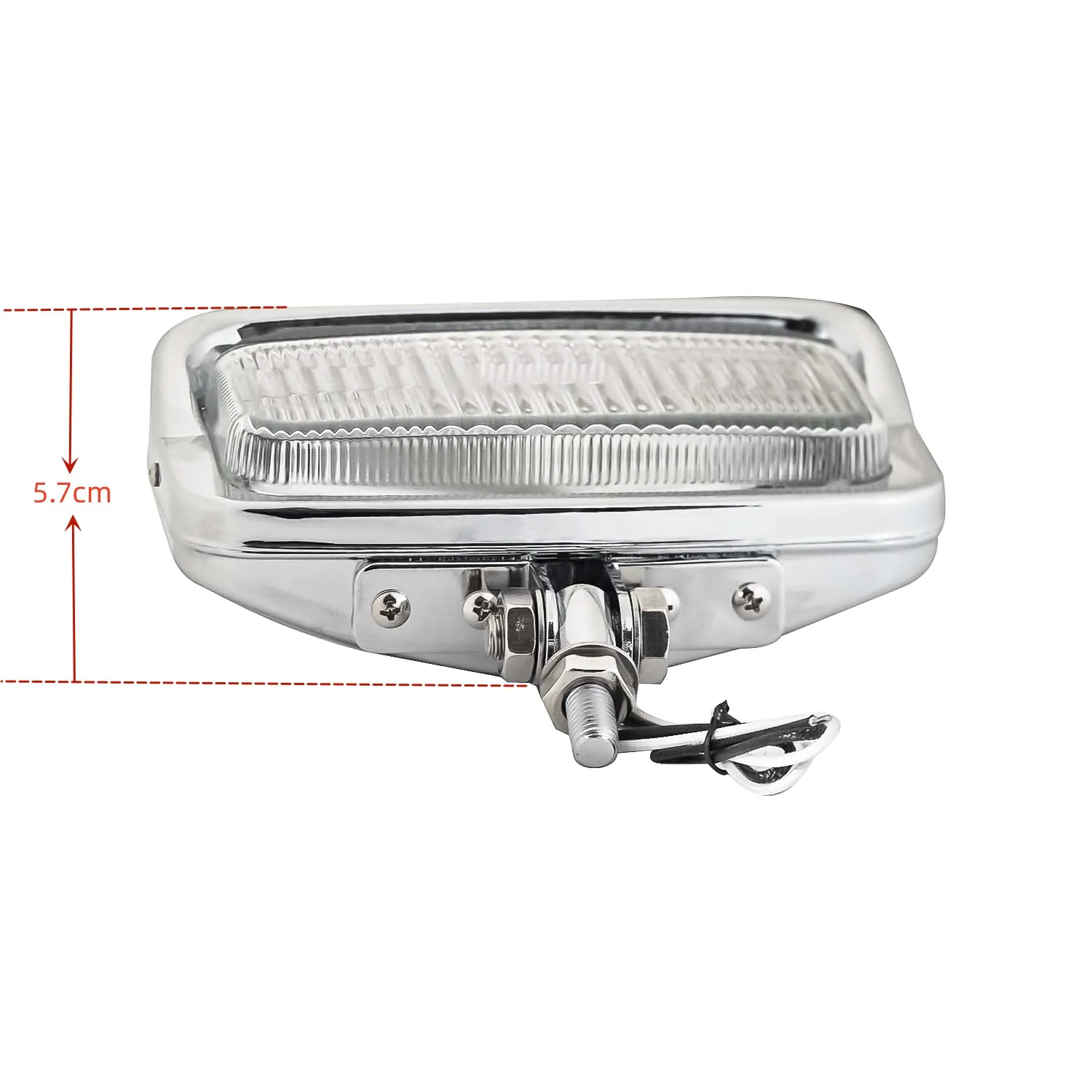 Rectangle Motorcycle Headlight Assembly for Harley Touring Cafe Racer ...