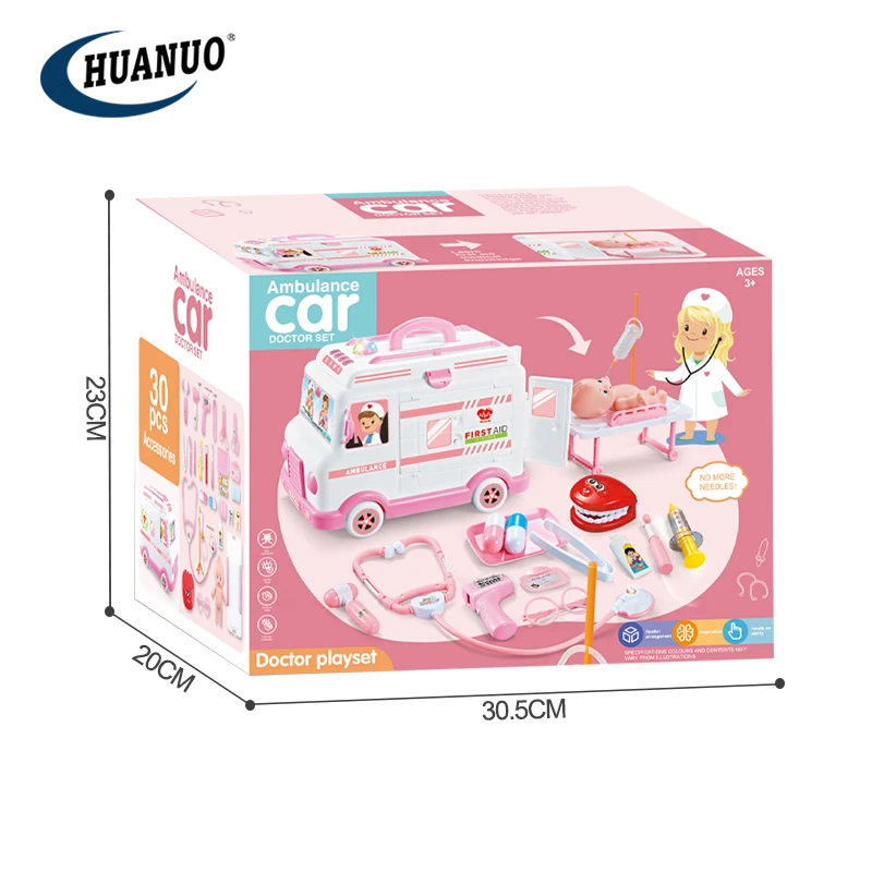 孩子们假装玩救护车汽车玩具与灯光和声音30pcs医疗套件医生套装玩具 - Buy 医生套装玩具,医生玩具套装,孩子医生套装 Product on Alibaba.com