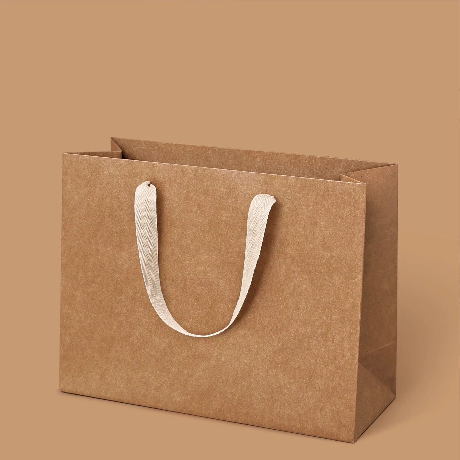 Factory Custom Kraft Paper Bag High Quality Brown Craft Shopping Bag ...