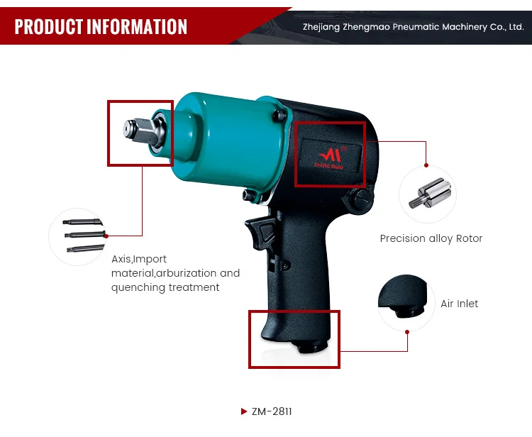 Car Repair Impact Gun Tools Pneumatic Impact Wrenches Electric Air ...