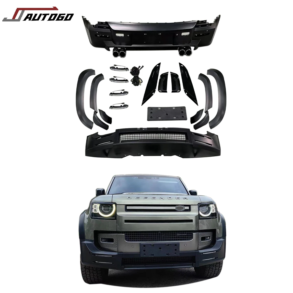Auto Modification Conversion Body Kit For Land Rover Defender 2020-2024 ...