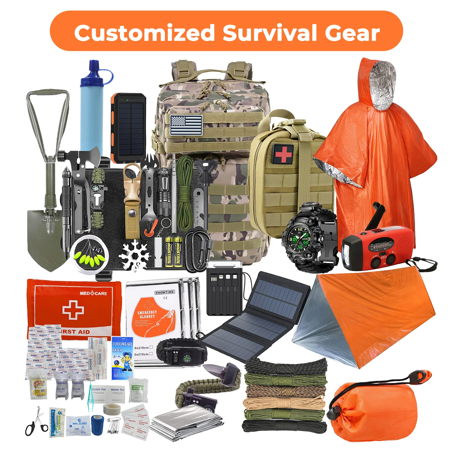 Portable Waterproof Emergency Bivy Survival Tent Shelter Tube Tarp for ...