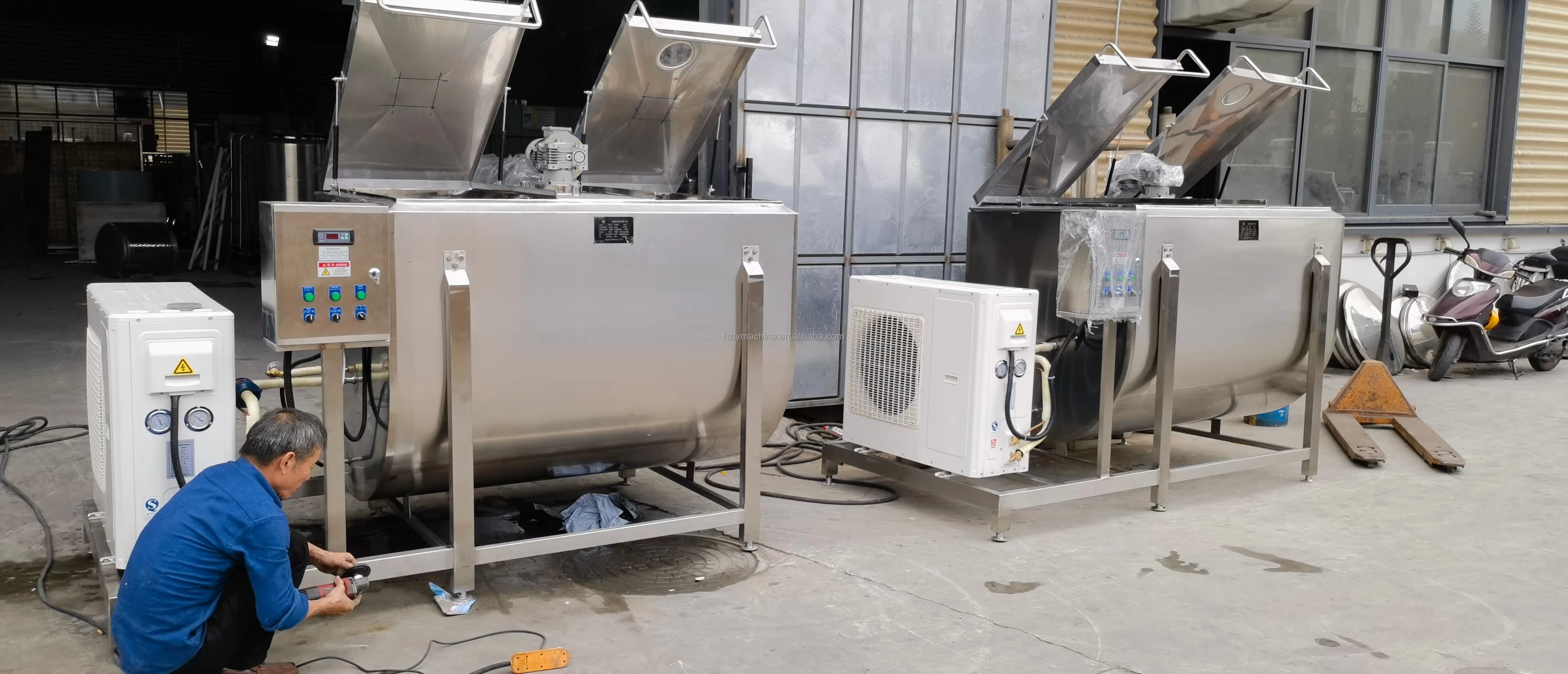 500l 1000l 2000 Liter Small Stainless Steel Milk Cooling Tank - Buy ...