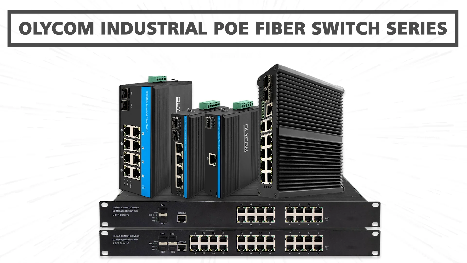 1000m Industrial Grade Sfp Uplink 802.3 Af 802.3 At 120w Total Gigabit ...