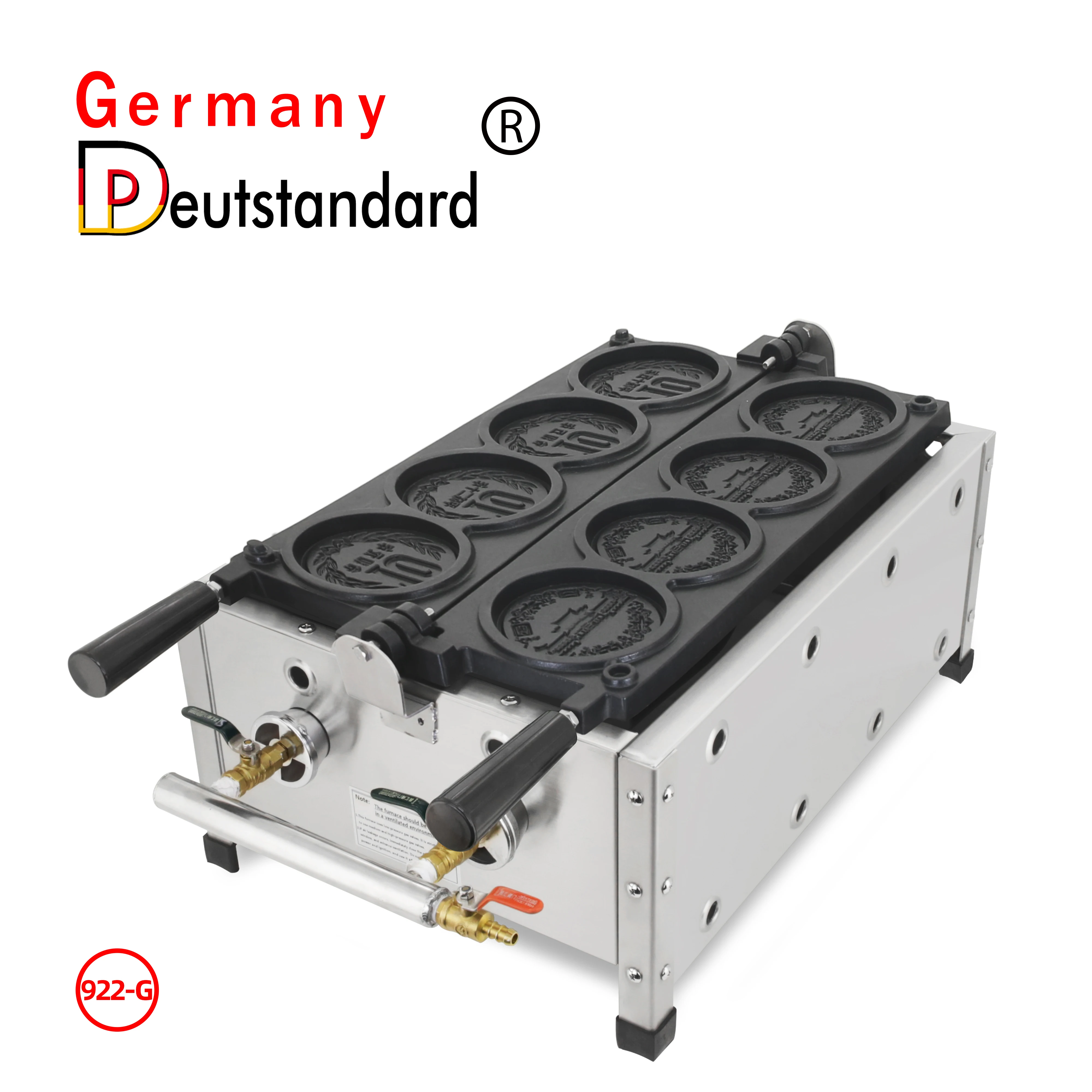 Coin Shaped Waffle Machine Commercial Waffle Maker Lpg Gas Machine ...