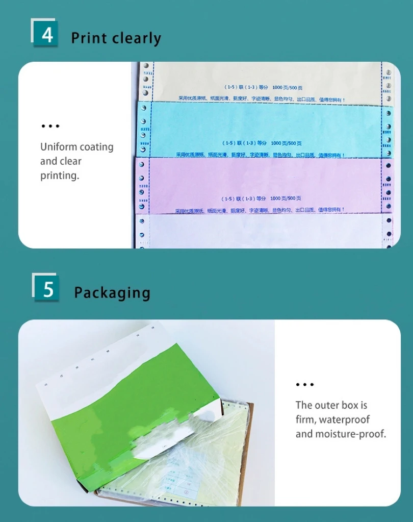 A4 Size Pin Mailer Printer Payslip Printing Disaperf Ncr Computer Paper ...