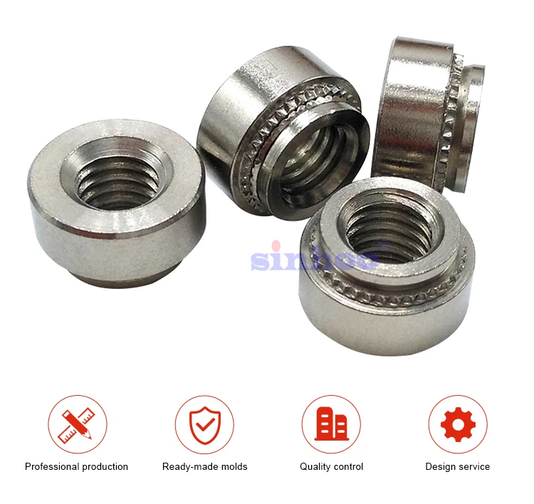 Stainless Steel Fasteners Self Clinching Nut Pcb Broaching Nuts - Buy ...