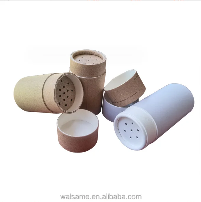 Eco Friendly Cardboard Box Art Paper Spice Salt Shaker Tube With Sifter ...