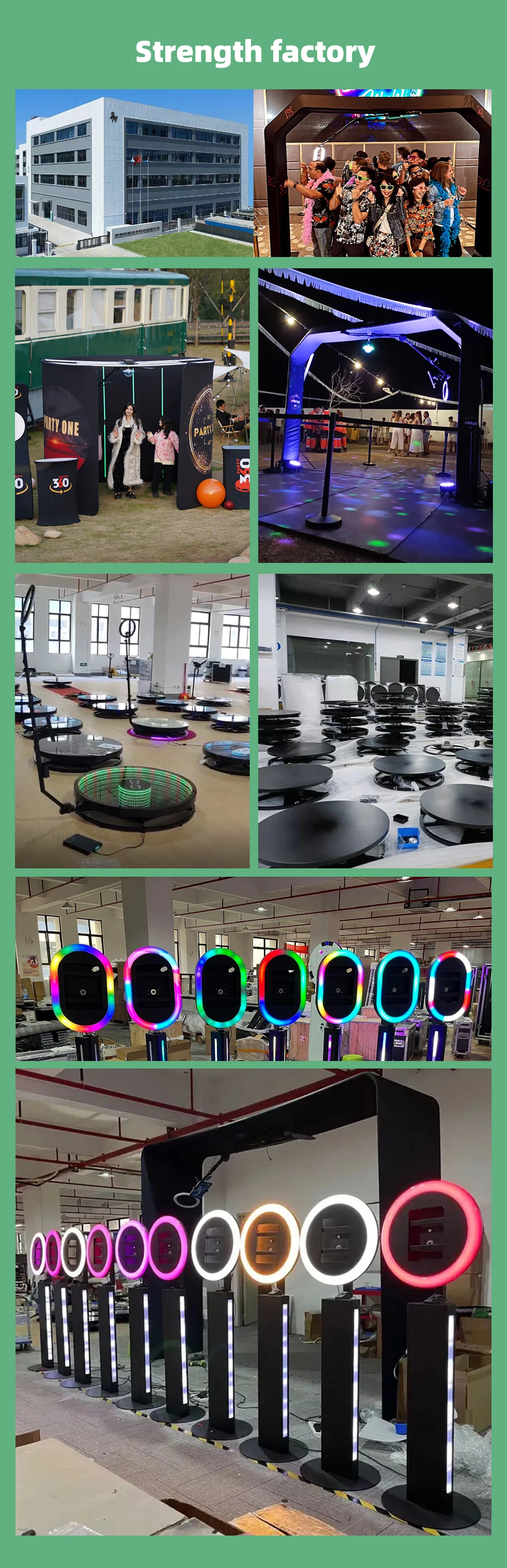 Overhead 360 Degre Portable Photo Booth With Rgb 360 Degree Led Lighting Backgrounds - Buy ...