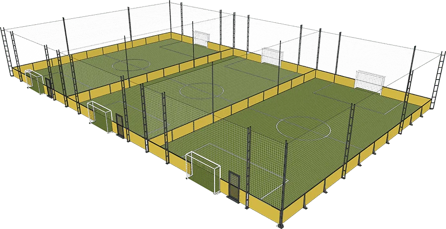 Custom Soccer Field Cage 2025 - Panna Football Cage for Sale