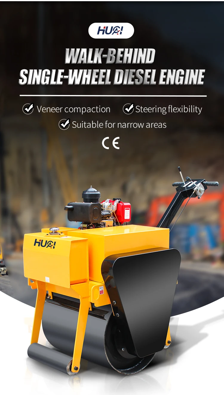 Single Drum Vibratory Road Roller for Construction Machinery Compactor ...