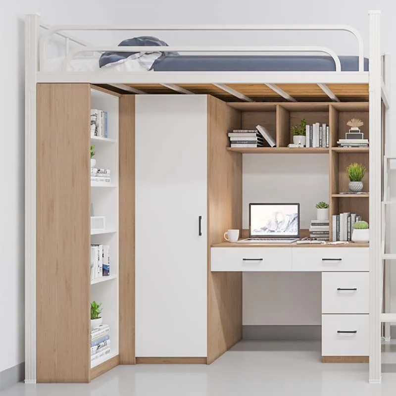 Modern Single Metal Single Queen King Dorm Adult Student Metal Bed ...