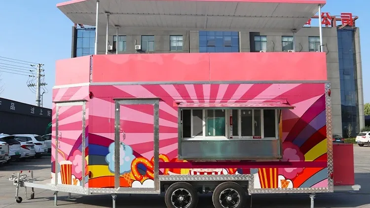 Webetter Commercial Catering Two Story Mobile Bar Trailer Fast Food ...