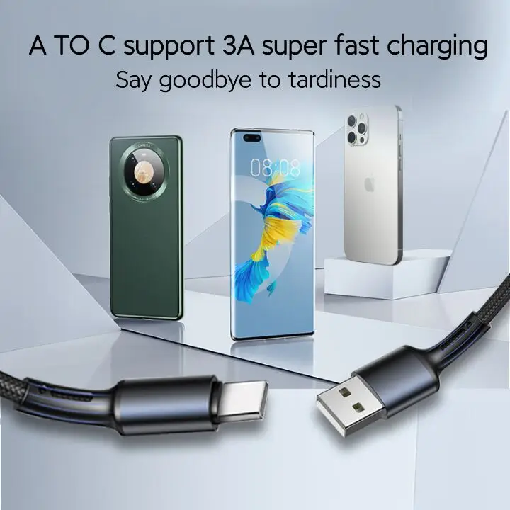 Oem Original Bold Pure Copper Wire Core Nylon Braided Type-c Connector ...