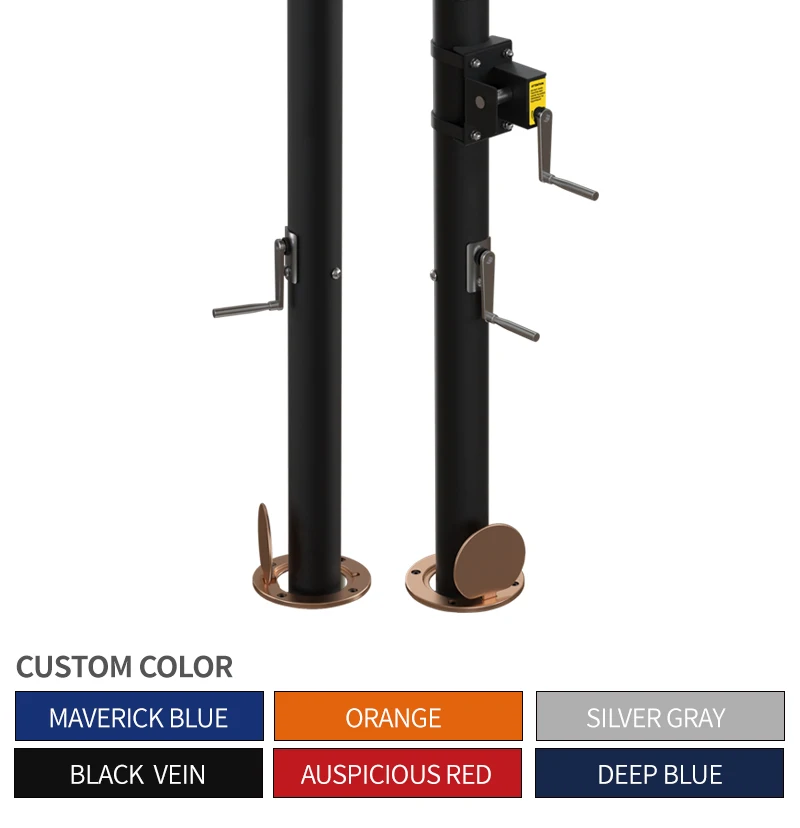 Direct Installation Inground Professional Volleyball Poles Adjustable ...