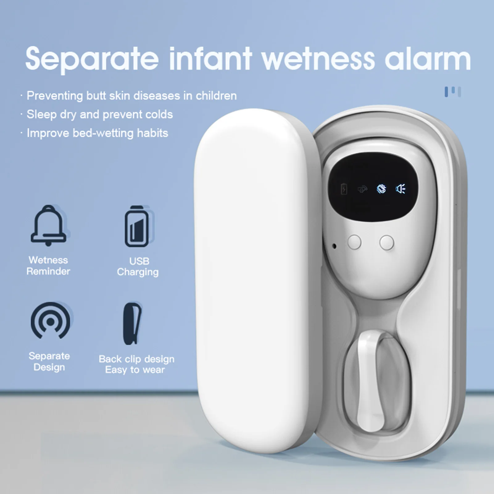 Wholesale Intelligent Vibration Reminder Baby Wet Alarm Bedwetting ...