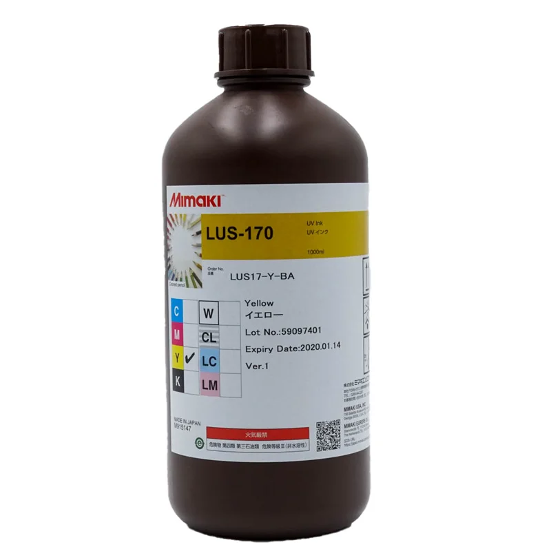 Mimaki LUS 170 UV Curable Inks - 1000 Ml for Digital Printing