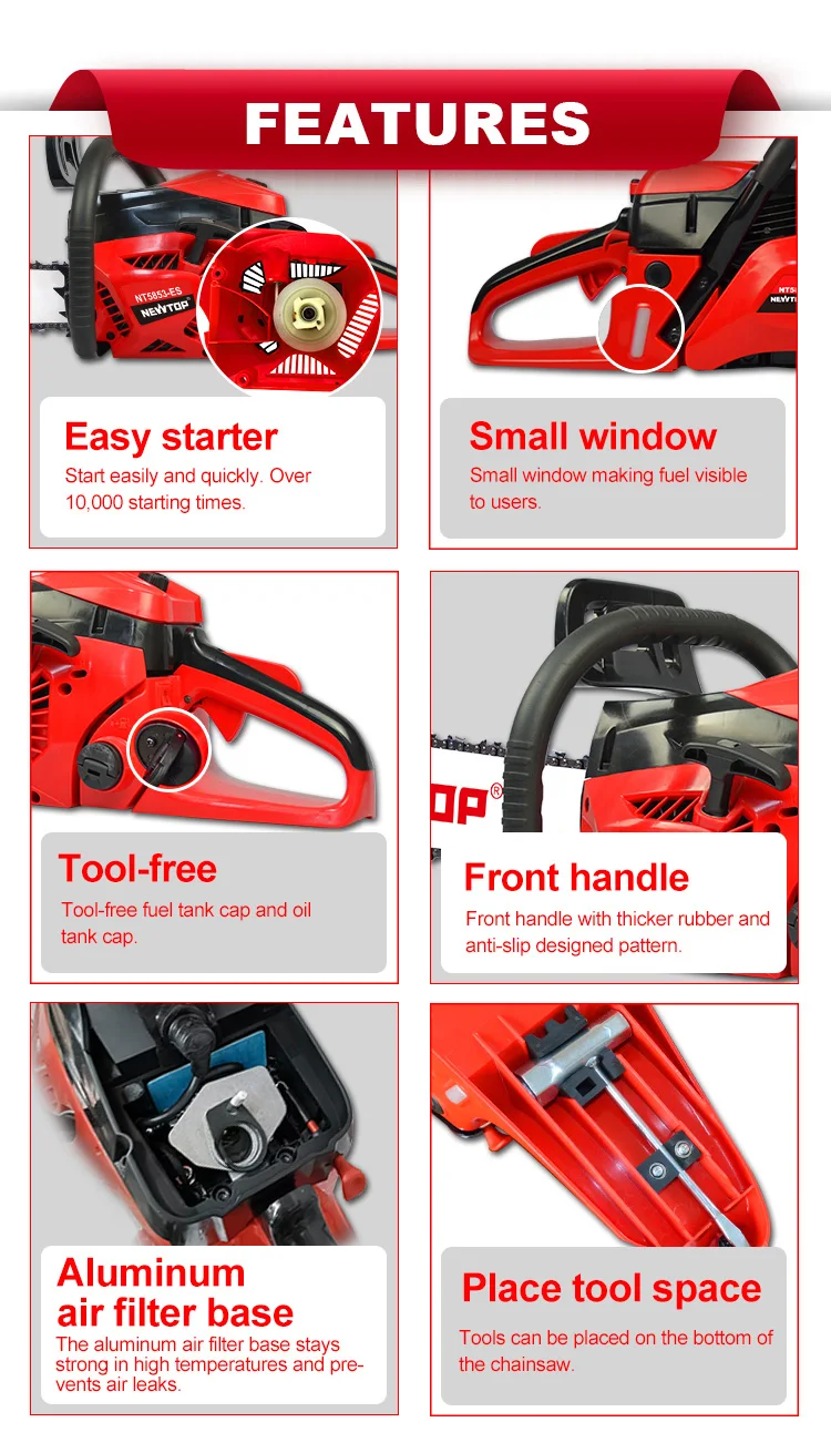 58cc Petrol Chainsaw Easy Start Chainsaw Unique Design Chain Saw - Buy ...