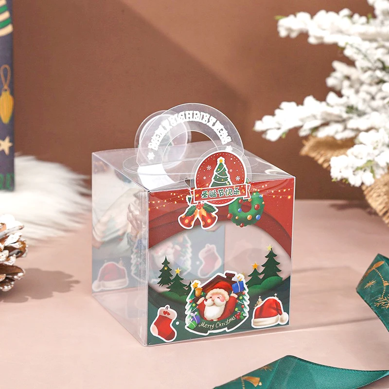 Christmas Packing Custom Printing Christmas Day Gift Plastic Box Pvc ...