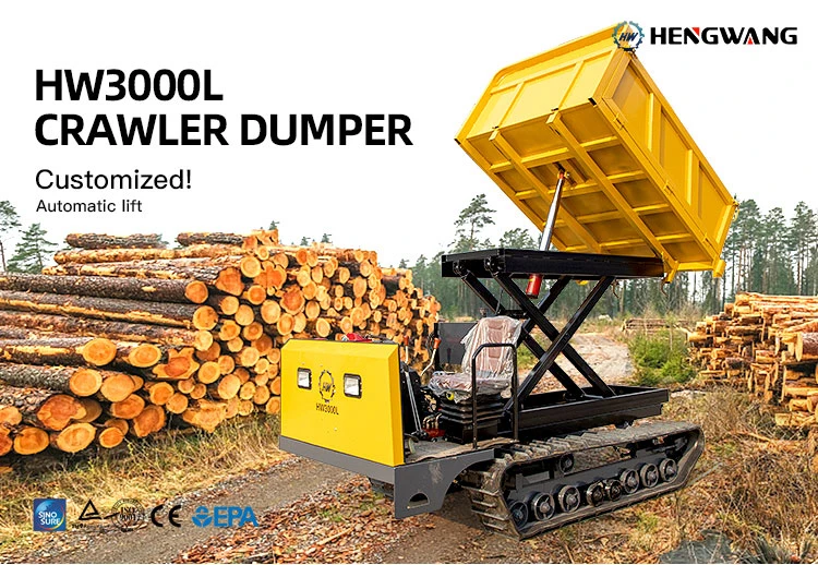 Mini Dumper Hydraulic Crawler Tracked Vehicle - 1 Ton