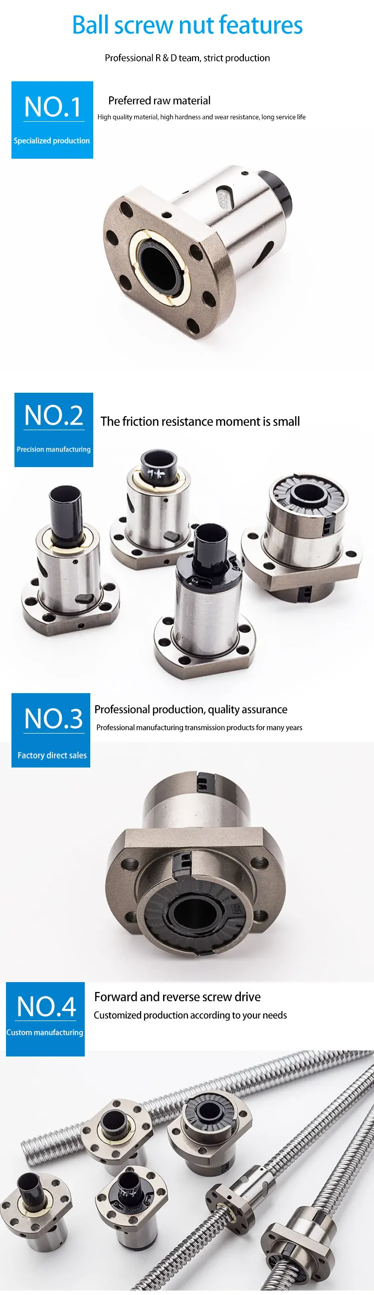 Grind Ballscrew And Ballnut Cnc 3205 Router Ball Screw - Buy Grind Ball ...